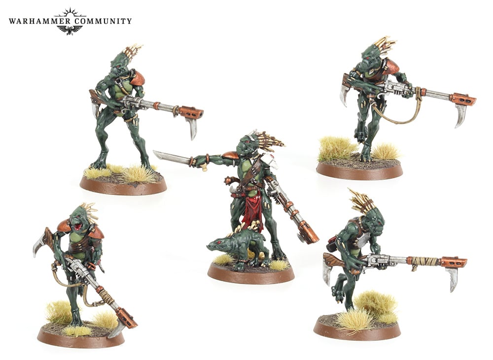 The Warhammer Community Team Paints the Contents of the Kroot Hunting ...