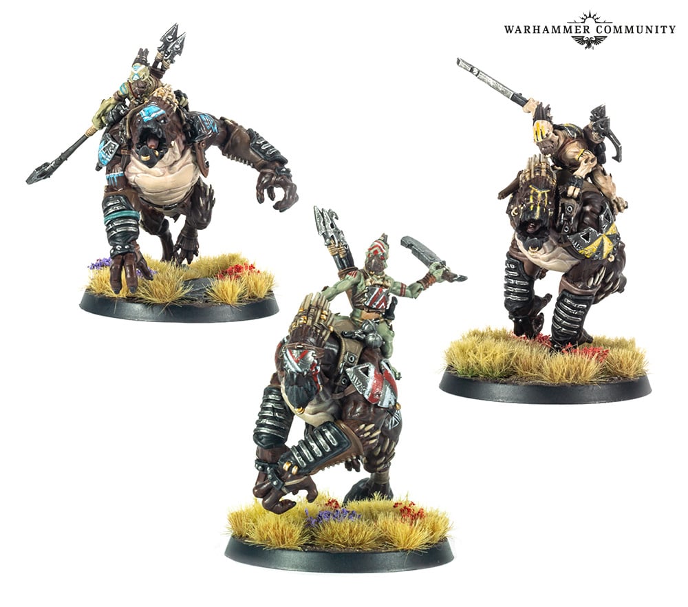 The Warhammer Community Team Paints the Contents of the Kroot Hunting ...